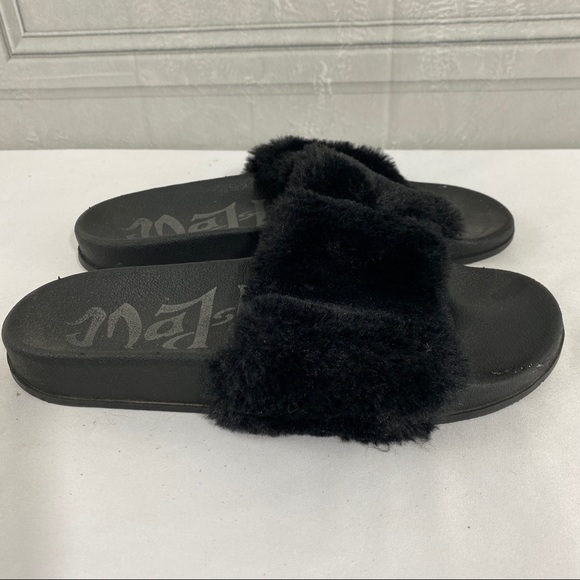 Mad Love | Shoes | Mad Love Faux Fur Slides Slippers Dance | Poshmark